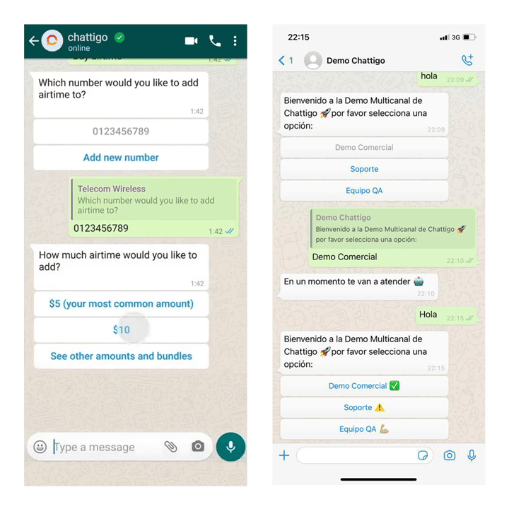 Nuevos botones interactivos para WhatsApp